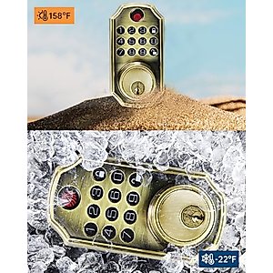 ZSZ Smart Locks for Front Door, Keyless Entry Door Lock with Fingerprint, Keypad & Code Unlock, No App/Internet Needed, Auto Lock, Function Setting with Voice, Install in 90 Seconds, Low-Battery Alert