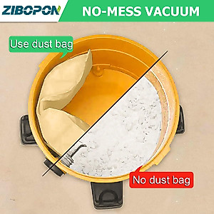 5 Pack DXVA19-4101 Replacement Filter Bags for DEWALT 6-10 Gallon Wet/Dry Vacuum Models DXV06P, DXV09P, DXV10P, DXV10S