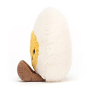 Jellycat Amuseables Boiled Egg Happy Stuffed Toy, Small 5.5 inches | Food Plush | Fun Gift Idea