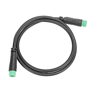 Pilipane Bicycle Computer Extension Cable, Electric Bike Display Extension Cable Waterproof Electric Bicycle Computer 5Pin Extension Cable for Bafang(Male Head)