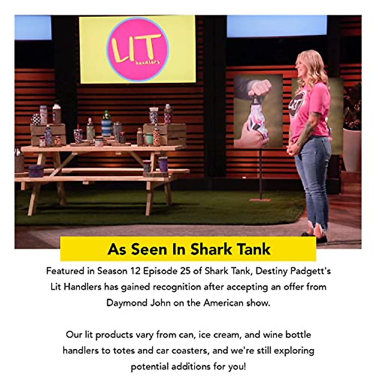 Lit Handlers Soda Can Handle - 12oz Can Cooler Sleeves Neoprene Material for Beer & Other Drinks -Bottle Insulator for Office, Gym, & Beach - Reusable Beverage Holder w/Handle (Black w/Leopard)