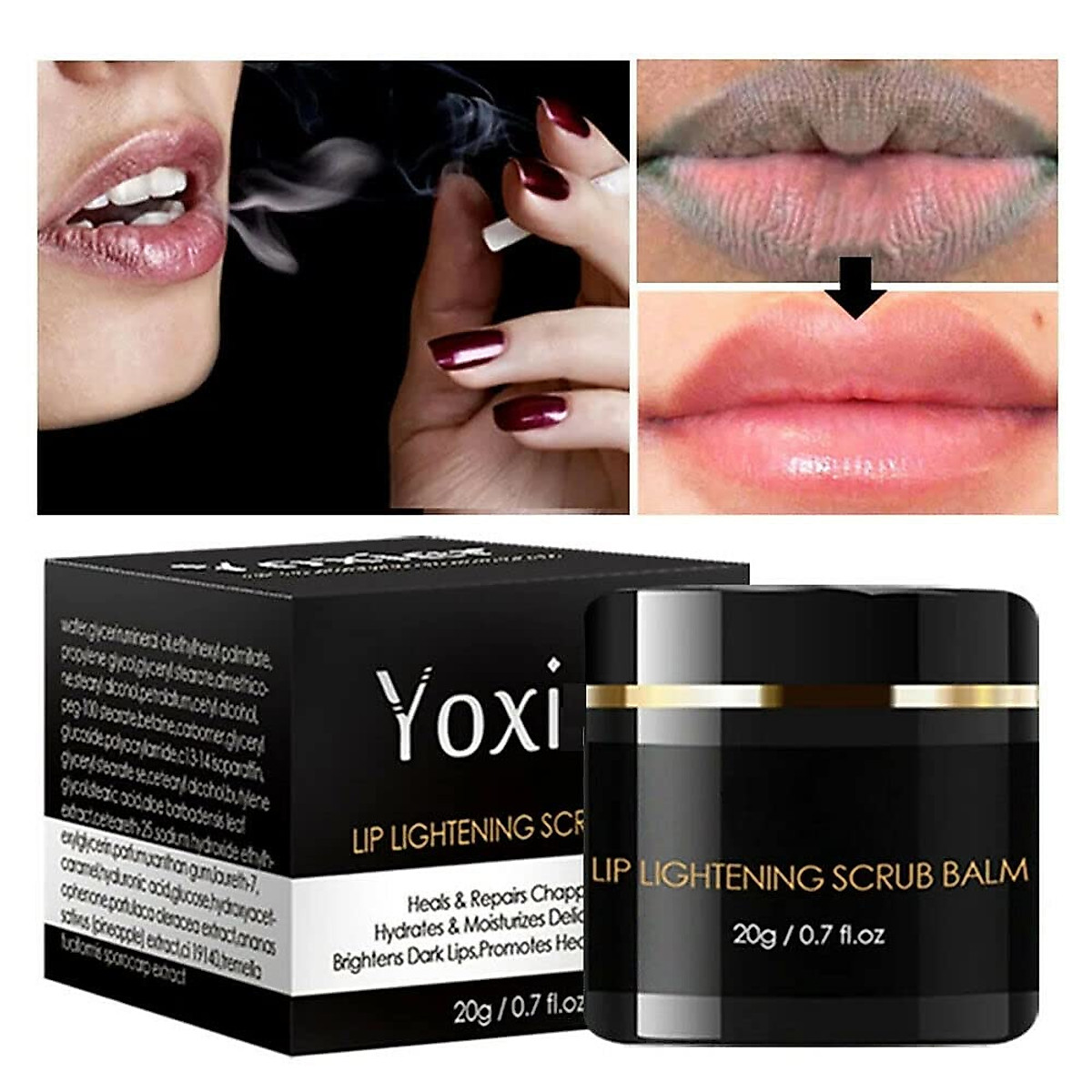 LCMine Lips Pink Fresh Fast Lightening Bleaching Cream Balm Treatment Remove Dark Lips, 0.7 Fl Oz (Pack of 1)