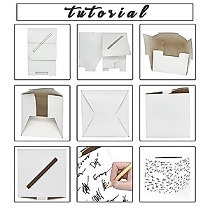 SietDESEO 4 Pack White Money Box Card Box Holder for Wedding Party Birthday Baby Shower Bridal Shower Raffle Ticket