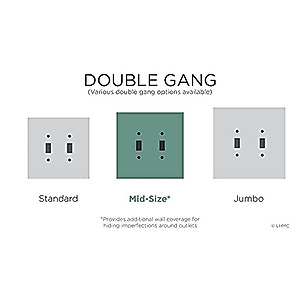 Hampton Bay Wood Architectural 2 Toggle Switch Wall Plate - White