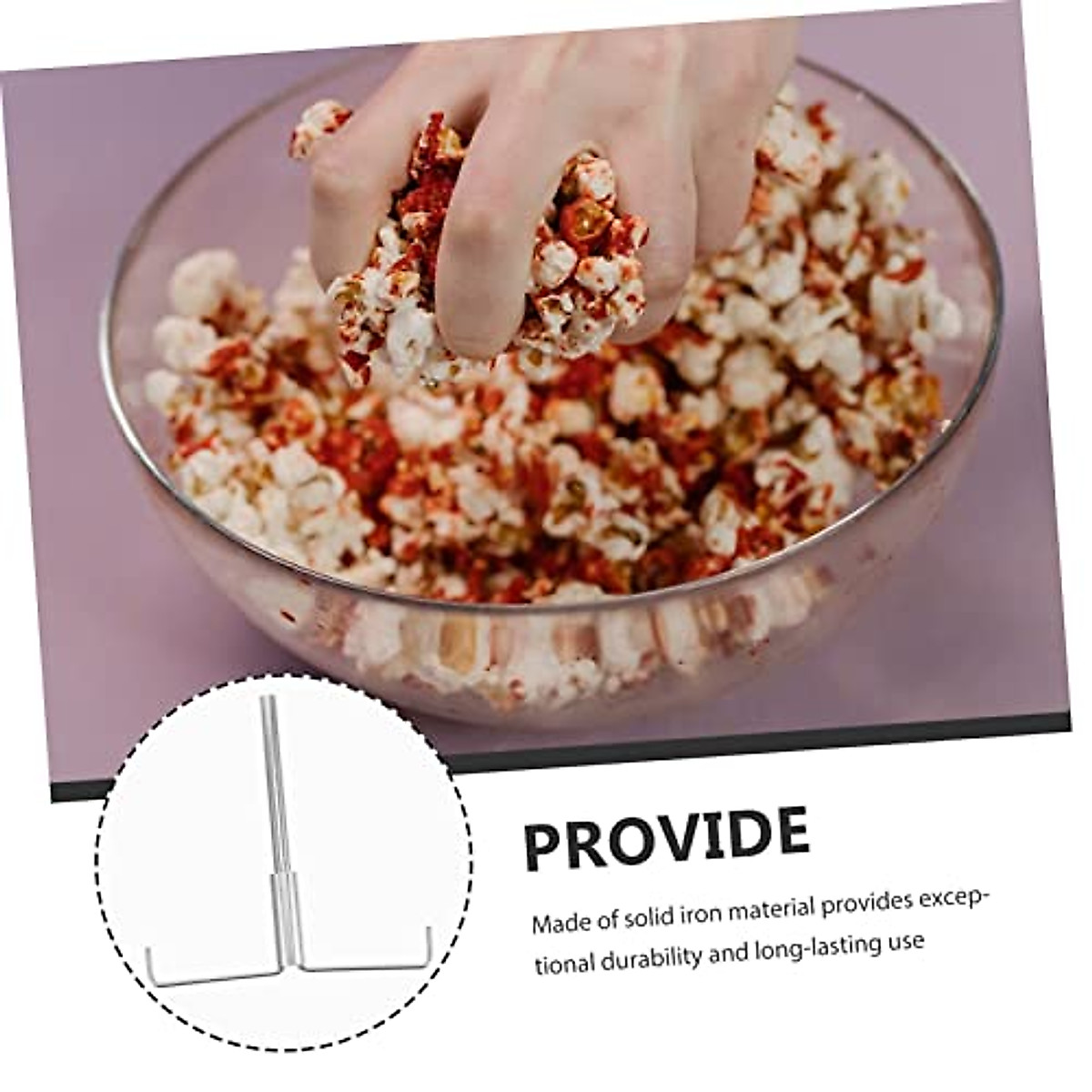 ULTECHNOVO 1 Set Popcorn Stirring Mixer Popcorn Popcorn Stirring Rods Replacement Iron Popcorn Stirring Rods