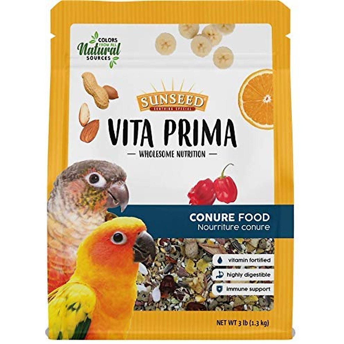 Sunseed Vita Prima Sunscription Conure Formula, 3 Pound Bag