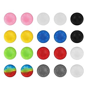Wendry 20 Pcs Joystick,Controller Accessories,Joystick Antiskid Case,Good Slip and High Transparency,for PS2/PS3/ One/360
