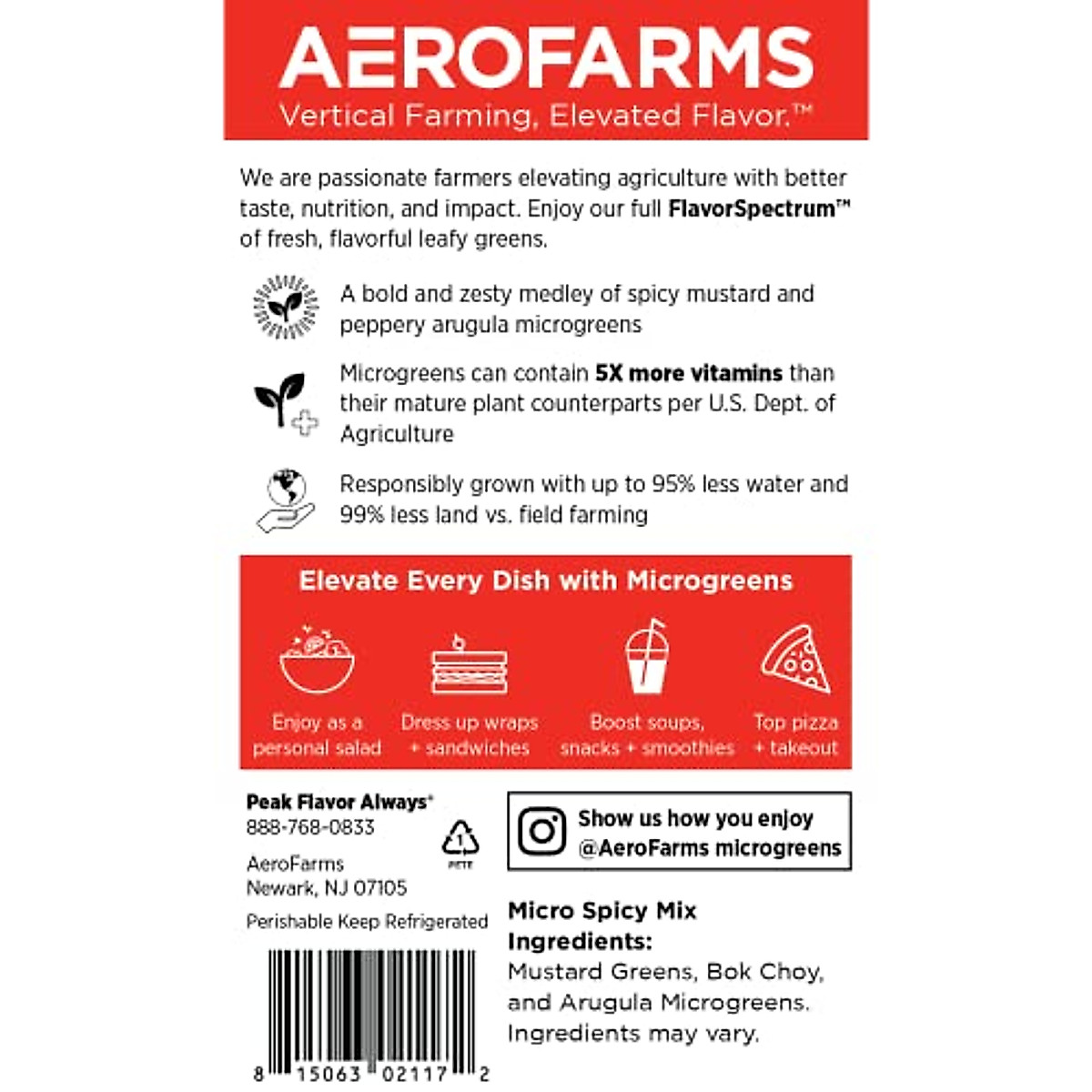 AeroFarms Micro Spicy Mix, 2oz