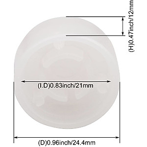 Jiayouy Guitar Effect Pedal Footswitch Toppers Foot Nail Cap Protection Cap for Guitar Effect Pedal Protection Cap 20PCS/Set (transparent)