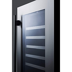 Summit CL18WCCSS 18"" Classic Collection Wine Cellar with 29 Bottle Capacity in Stainless steel