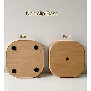 Paper Towel Holder, Wooden Kitchen Roll Stand Organizer Free Standing, Housewarming Gift Present for Friends