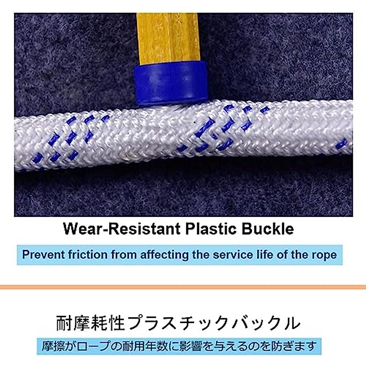 WSYZHL Fire Escape Ladder, Fire Escape Ladder, Emergency Safety Portable Rope Ladder, 2-18 Story Homes Reusable Compact Lightweight External Rescue Ladder/50M/164Ft