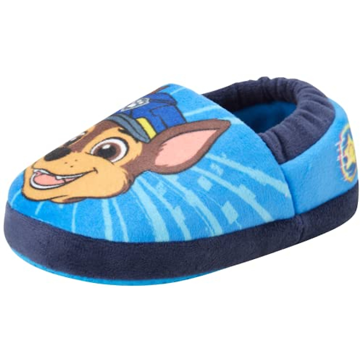 Nickelodeon Boys’ Paw Patrol Slippers – Chase and Marshall Plush Fuzzy Slippers (5T-12 Boy), Size 5/6, Paw Patrol