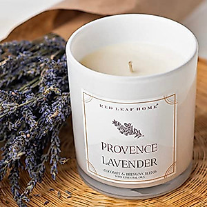 Red Leaf Home Provence Lavender Candle - Naturals Collection, Large - 15.5 Ounce Jar
