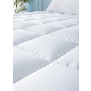 Niagara Mattress Topper Twin XL - Cooling Breathable Pillow Top Mattress Pad for Back Pain Relief - Deep Pocket Topper Fits 8-20 Inches Mattress