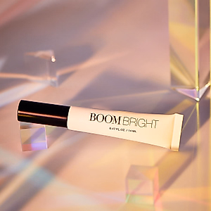 BOOM! Bright Pro Age Mascara - BOOM! by Cindy Joseph Lengthening & Strengthening Hypoallergenic Mascara for Older Mature Women w/Sensitive Eyes (Black)
