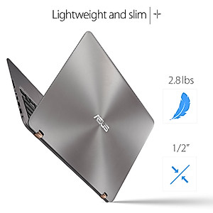 ASUS ZenBook Flip UX360UA 13.3-inch Touchscreen Convertible Laptop, Core i7, 16GB, 512GB SSD, Windows 10, Fingerprint Reader