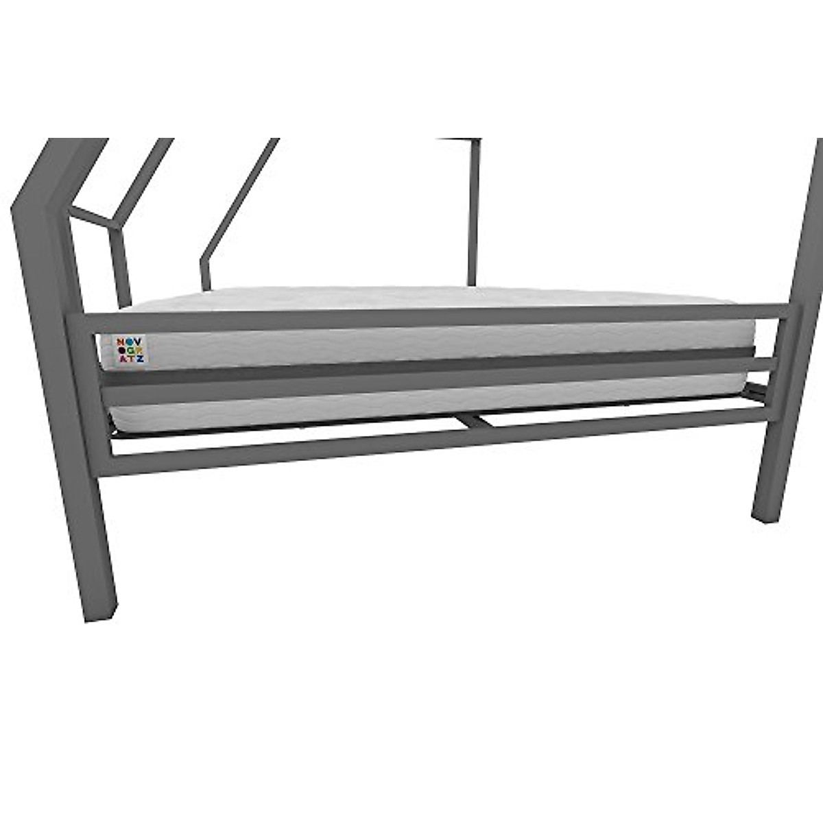 Novogratz 4146429N Maxwell Metal Bunk Bed, Twin over Full