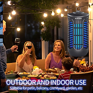 Avokadol Bug Zapper,18W Mosquito Zapper Indoor&Outdoor - 6.5 FT Cord Fly Trap,4200V High Power Electronic Insects Killer,Perfect for Home/Patio/Garden/Kitchen,A Good Helper for BBQ/Gathering.