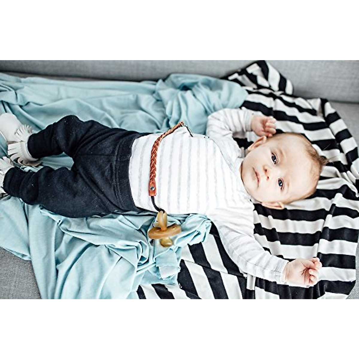 Copper Pearl Baby Swaddle Blanket - Premium Knit Baby Blanket, Large Soft Stretchy Receiving Blankets for Baby Boy and Girl, Swaddles for Newborn, Infant, and Toddler (Sonny)