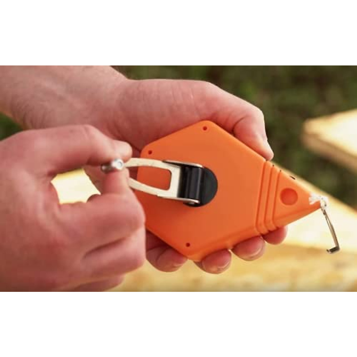 Zimpty 2PCS Keson P100 Octoganal Chalk Line Reel, 1.5mm String, 2-4-Ounce Capacity, 100-Foot (2)