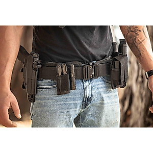 Tacticon Battle Belt | Padded Tactical Nylon Belts | Disabled Combat Veteran Owned Company | Heavy Duty Belt Quick Release Metal Buckle