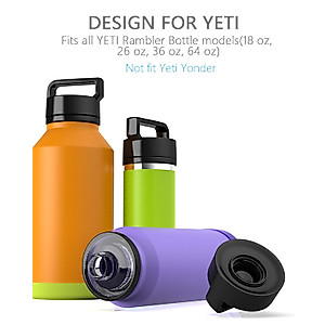 ALIENSX Chug Cap for YETI Rambler Bottle and Other Bottles, Replacement Accessories Cap Lid Fits 18/26 / 36/64 oz Bottles