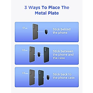 LISEN Metal Plates for Magnetic Car Phone Mount [Halloween Decoration] Metal Plate for Phone Magnet Compatible with All Smartphone and Magnetic Phone Holder for Car