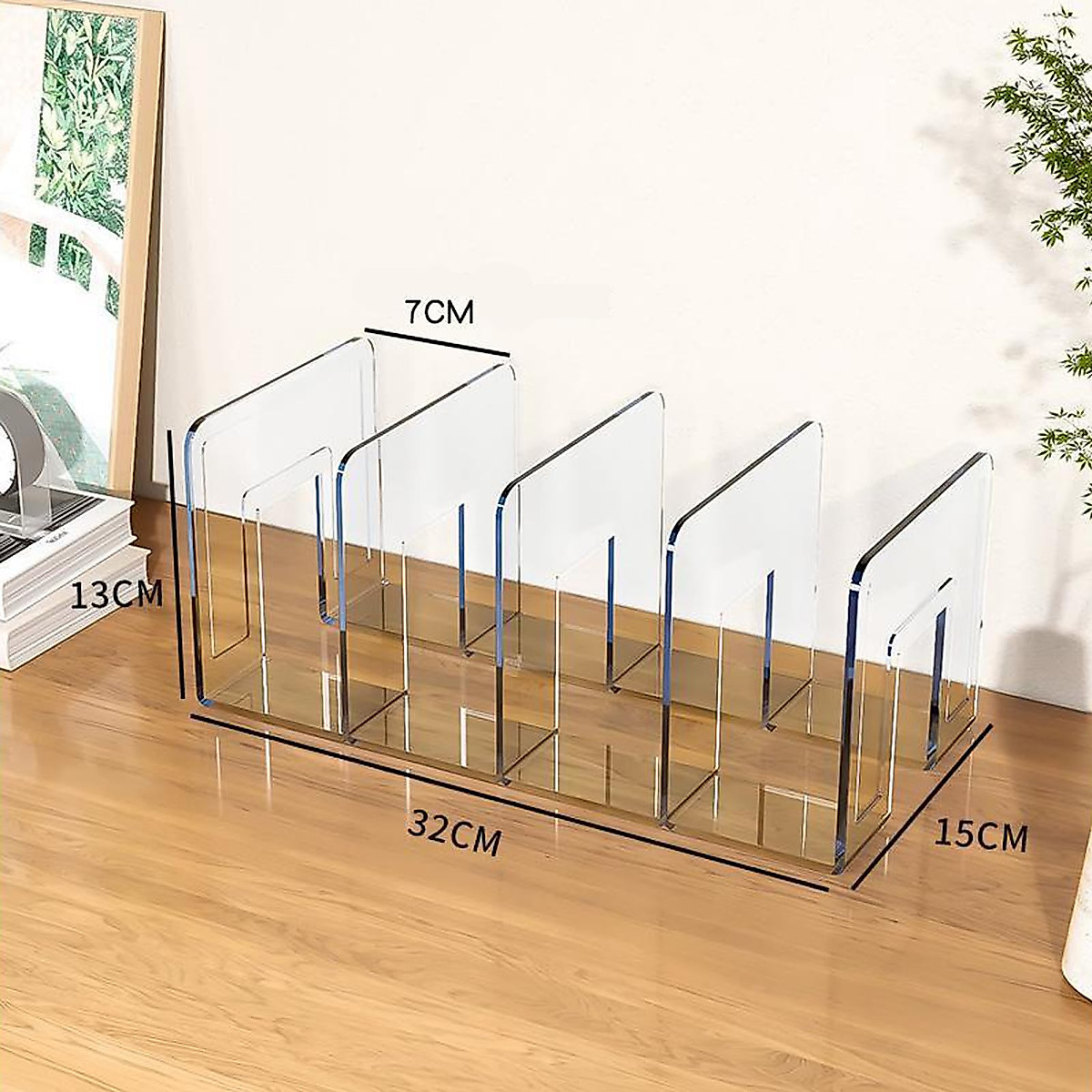Clear Closet Bag Storage Dividers Rack, Detachable Cupboard Shelf, Acrylic Dividers For Shelves, Acrylic Shelf Dividers Stackable, Storage Rack For Shelf Dividers For Closet Organization (32cm*2)