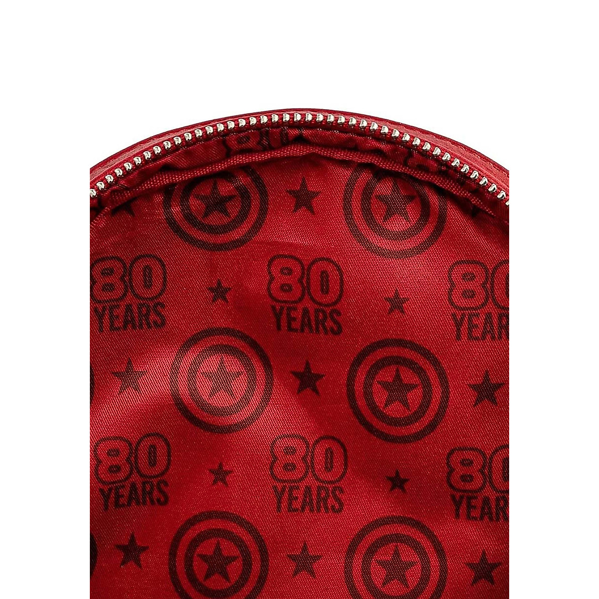 Loungefly Capt America 80th Anniversary Sheild Mini Backpack Blue-Red