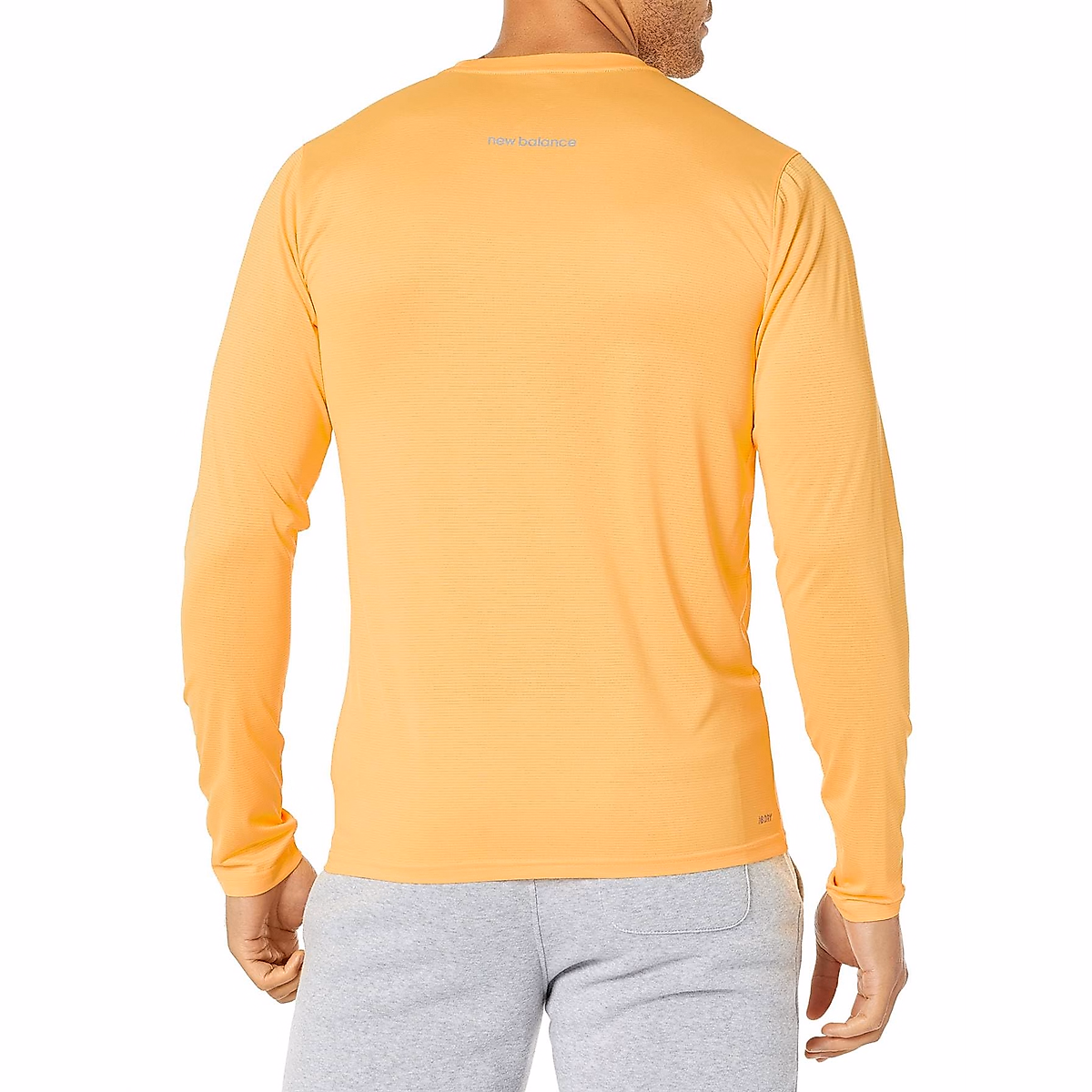 New Balance Men's Accelerate Long Sleeve, Vibrant Apricot, Large