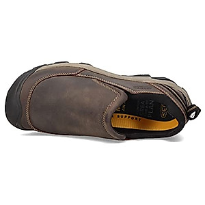 KEEN Men's Targhee 2 Soho Slip On Casual Leather Shoe, Grey/Black, 10