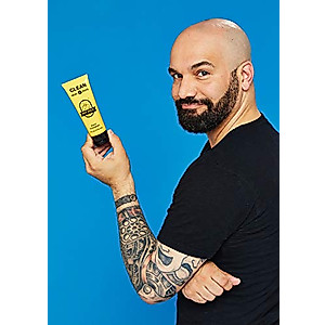 Bee Bald CLEAN Daily Cleanser for face & head refreshes and thoroughly cleanses by gently scrubbing away dry, flaky skin, leaving a fresh, tingling sensation and smell of ‘clean’, 4 Fl. Oz.