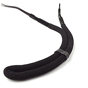 Adjustable Sports Sunglasses Safety Holder Floating Retainer Strap Eyewear Retainer, Black, Pack of 2