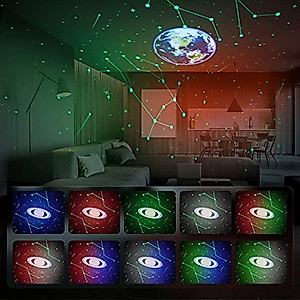 CEROBEAR Galaxy Light Projector, 12 Constellations Projector Light with Remote Control,Star Projector Night Light for Bedroom/Ceiling/Kids
