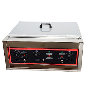 PreAsion 220V Commercial Pasta Cooker 6 Holes Noodle Cooking Machine Pasta Makers Boiler Cooker Machine Noodles Table with 6 Basket Stainless Steel Blade Noodle Dumpling Maker with Noodle Filter