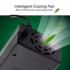 Tnvodejo 58.8V 5A Li ion Battery Charger Multiple Plugs Battery Charger 14S 48V (Not Applicable to Lead-Acid Batteries)