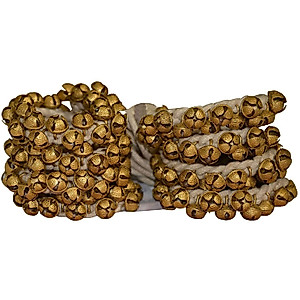 Sellinghub21 Ghungroo 50-50 Bells Pair, Ghungru 2 cm 14 No. Big Bells (Total 100 Bells) Dancing Bells ghungroo kathak 50 bells (100)