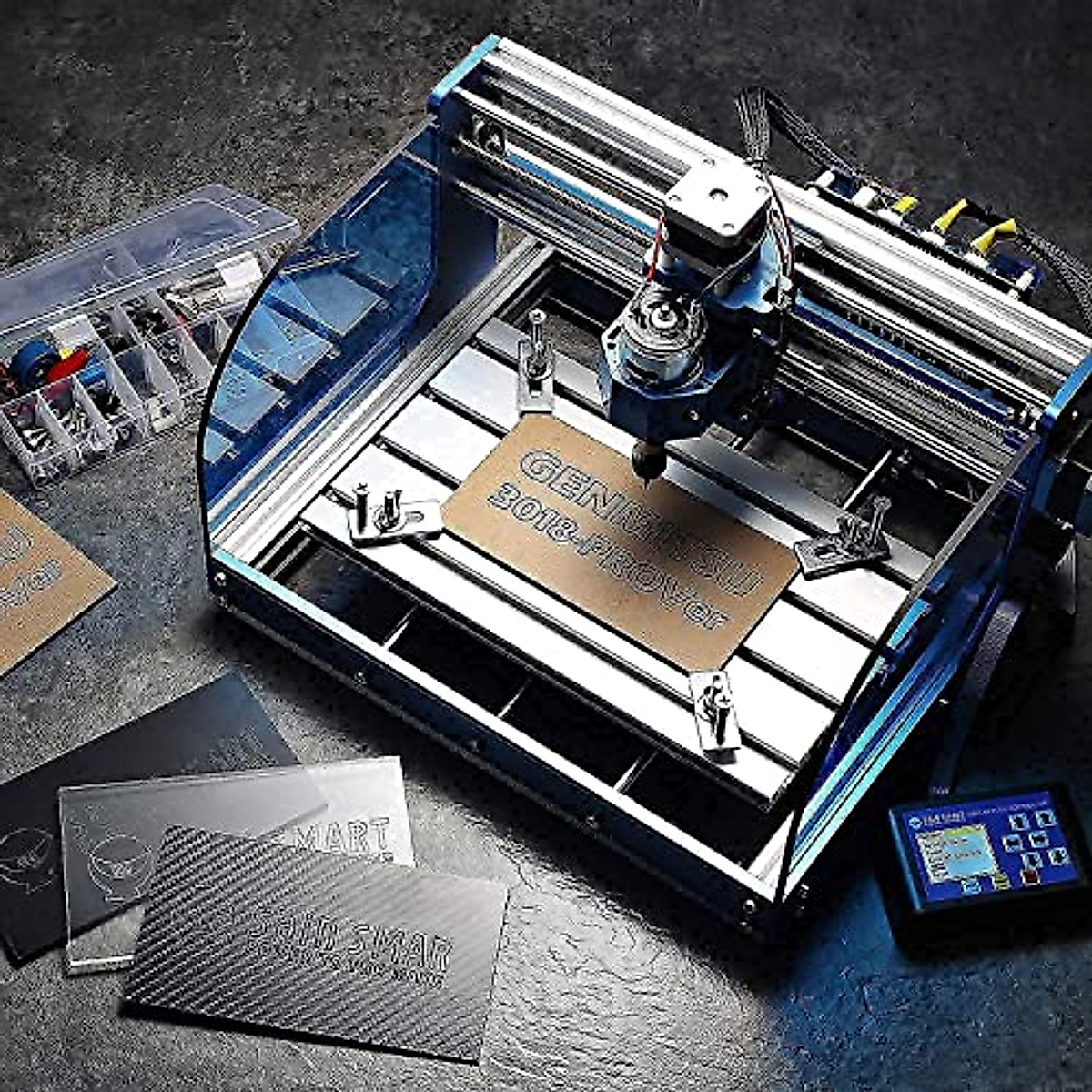 SainSmart Genmitsu CNC Router Machine 3018-PROVer Kit + 3018 Y-Axis Extension Kit for Most 3018 CNC