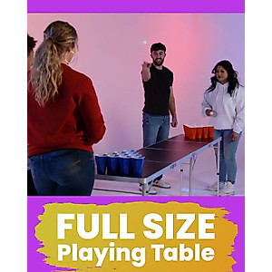 8-Foot Professional Beer Pong Table - San Francisco Football Field
