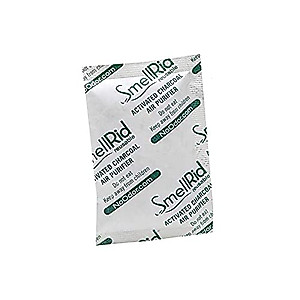 SMELLRID Reusable Activated Charcoal Smell Absorbent [20 Pack] - Small 25g (2.6" x 3.7") Pack Treats 12 Sq. Ft.- Premium Natural Odor Remover Packs for Small Spaces & Items