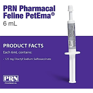 Pet-Ema Feline (6 mL) (3 Pack), Disposable Enema for Rectal Use in Cats by PRN Pharmacal Inc