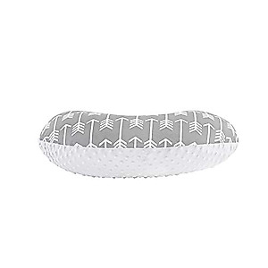 Mila Millie Water Resistant Nursing Pillow Cover | Premium Quality Soft Wipeable Fabric | Unisex Arrow Pattern | Minky Slipcover | Great for Breastfeeding Moms