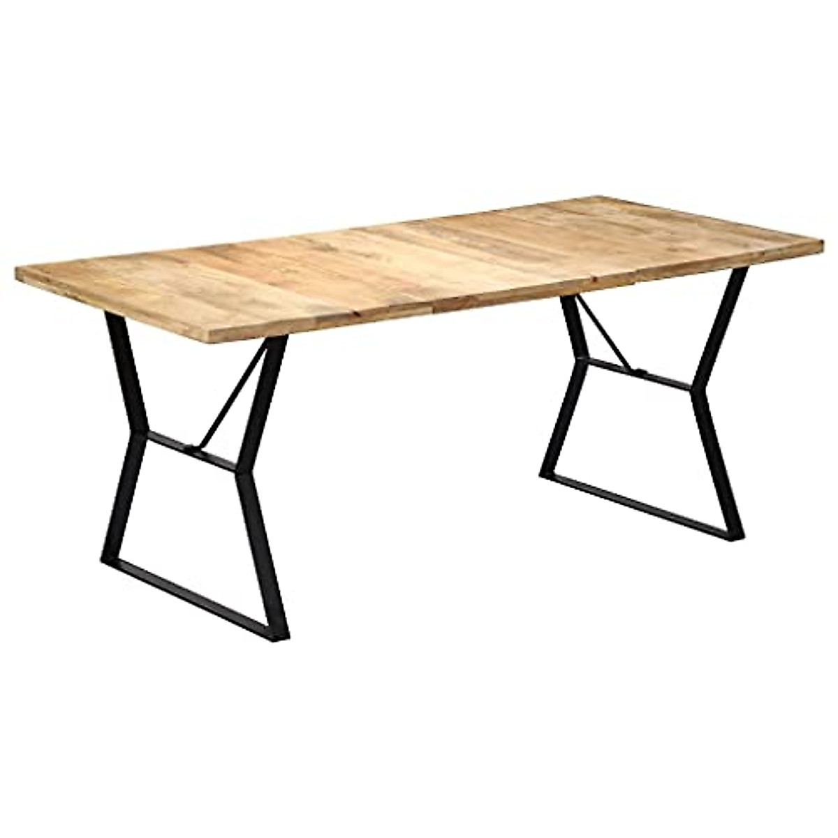 YPWRENH Snack Table Kitchen End Table Dining Table 70.8"x35.4"x29.9" Solid Mango Wood for Dining Room, Kitchen or Living Room
