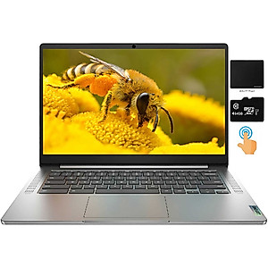 Lenovo Chromebook 3 14" Touchscreen Laptop,MediaTek MT8183,4GB RAM,128GB Storage(64GB eMMC+64GB SD Card),Webcam,Chrome OS w/ GalliumPi Accs.