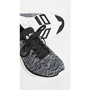 APL: Athletic Propulsion Labs Women's Techloom Phantom Sneakers, Black/White/Melange, 8.5 Medium US