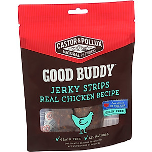 Castor & Pollux Good Buddy Jerky Strips Real Chicken Recipe Grain Free Dog Treats, 4.5-oz bag