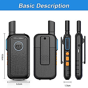 ChunHee Wireless Intercom System for Home-Home Intercom System for Elderly/Kids/Pregnant-Wireless Office Intercom Two Way Radio Room to Room Communication System-for Hiking/Camping/Vocation, 2 Pack