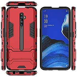 Hybrid Case for Oppo Reno2 Z, Shockproof Case for Oppo Reno2 Z, Dual Layer Protection Hybrid Rugged Case Hard Shell Cover with Kickstand for Oppo Reno2 Z