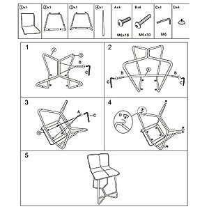 CangLong 25Inch Upholstered Polished Gold Metal Frame, Set of 2, Counter Stool Chair, Pink 3